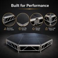China Portable Aluminum Stage Platform with Modular Interlocking Design for Easy Assembly at Events for sale