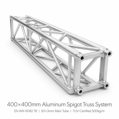 China 400x400mm EN AW-6082 T6 Aluminum Spigot Truss System with TUV Certification for Stage Lighting for sale