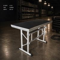 China Height Adjustable Folding Work Table with Anti-Slip Worktop and Telescopic Legs with Locking Clamps for Portable Workstation for sale