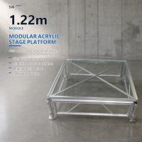 China Clear Acrylic Modular Stage Platform with 1.22m Module and Aluminium Cross Frame for Events for sale