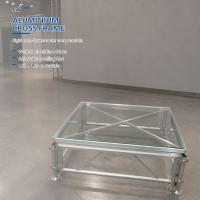 China Clear Acrylic Modular Stage Platform with 1.22m Module and Aluminium Cross Frame for Events for sale