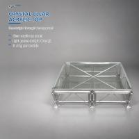 China Clear Acrylic Modular Stage Platform with 1.22m Module and Aluminium Cross Frame for Events for sale