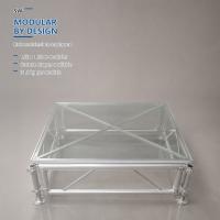 China Clear Acrylic Modular Stage Platform with 1.22m Module and Aluminium Cross Frame for Events for sale
