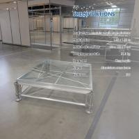 China Clear Acrylic Modular Stage Platform with 1.22m Module and Aluminium Cross Frame for Events for sale