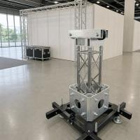 China 6m Ground Support Aluminium Stage Truss with 500kg Load Capacity and Sliding Sleeve Block for Line Array Lighting for sale