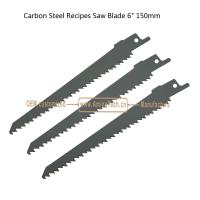 China Carbon Steel Reciprocating Saw Blade 6 Inch 150mm 7TPI for Wood Cutting Power Tool for sale