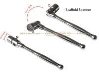 China Carbon Steel Scaffold Spanner 21mm Mirror Finish Socket Wrench for Construction for sale