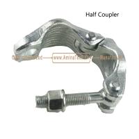China Carbon Steel Half Coupler 48.3mm Electro-Dip Galvanized Scaffolding Coupler for sale