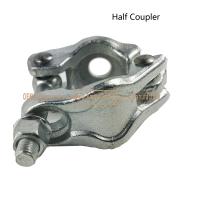 China Carbon Steel Half Coupler 48.3mm Electro-Dip Galvanized Scaffolding Coupler for sale