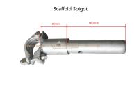 China Hot-Dip Galvanized Carbon Steel Scaffold Spigot 160mmx80 Forged Fastener for sale