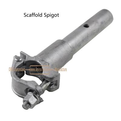 China Carbon Steel Scaffold Spigot 160mmx80 Hot Dip Galvanized Lock Building Tool for sale