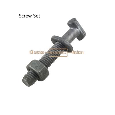 China Carbon Steel Screw Set 87mm Hot Dip Galvanized for Scaffolding Coupler 300 Pieces per Bag for sale