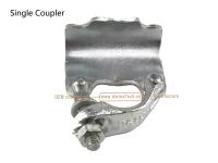 China Carbon Steel Single Scaffolding Coupler 48.3mm Electro-Dip Galvanized for Construction for sale