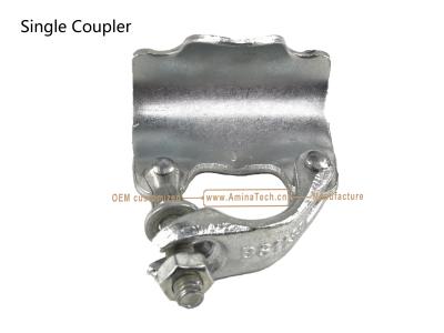 China Carbon Steel Single Scaffolding Coupler 48.3mm Electro-Dip Galvanized for Construction for sale