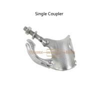 China Carbon Steel Single Scaffolding Coupler 48.3mm Electro-Dip Galvanized for Construction for sale