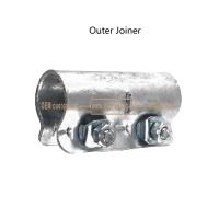 China Carbon Steel Single Scaffolding Coupler 48.3mm Electro Galvanized Outer Joiner for sale