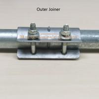 China Carbon Steel Single Scaffolding Coupler 48.3mm Electro Galvanized Outer Joiner for sale