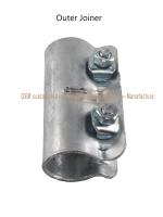 China Carbon Steel Single Scaffolding Coupler 48.3mm Electro Galvanized Outer Joiner for sale