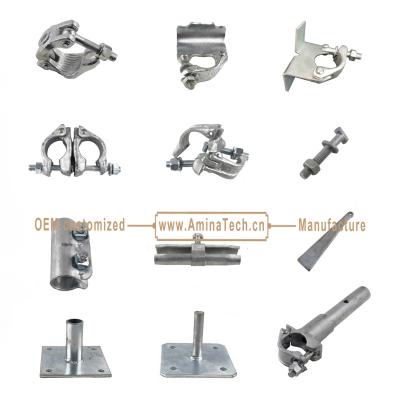 China Hot-Dip Galvanized Carbon Steel Scaffold Spigot 160mmx80 Forged Fastener for sale