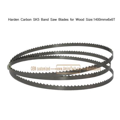 China Carbon SK5 Band Saw Blade for Wood 1400mm x 6mm x 6 TPI Cutting Soft Metal for sale