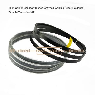 China Hardened Carbon SK5 Bandsaw Blade 1400mm x 10 x 14T for Wood and Soft Metal Cutting for sale