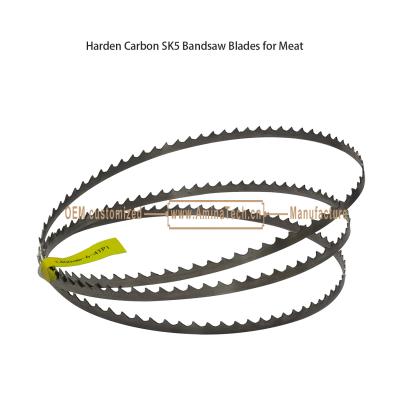 China Harden Carbon SK5 Bandsaw Blade 1400mm x 6mm x 4TPI for Frozen Meat Cutting for sale