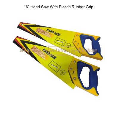 China 16” Hand Saw With Plastic Rubber Grip,Hand Tools for sale