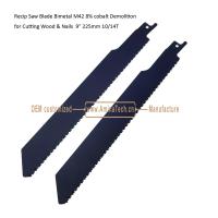 China Bimetal M42 Cobalt Recip Saw Blade 9 Inch 225mm 10/14T for Wood and Nails Demolition for sale
