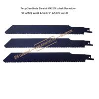 China Bimetal M42 Cobalt Recip Saw Blade 9 Inch 225mm 10/14T for Wood and Nails Demolition for sale