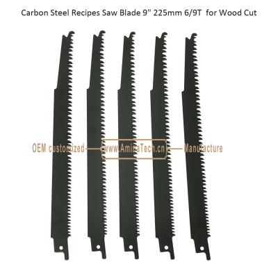 China Carbon Steel Reciprocating Saw Blade 9 Inch 225mm 3/9 TPI for Wood Cutting for sale