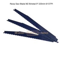 China M2 Bimetal Reciprocating Saw Blade 9 Inch 225mm 6/12TPI for Metal Cutting for sale