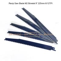 China M2 Bimetal Reciprocating Saw Blade 9 Inch 225mm 6/12TPI for Metal Cutting for sale