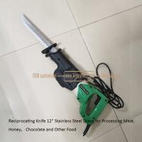 China 12 Inch Stainless Steel Reciprocating Knife 300mm Sharp for Meat Honey Chocolate Food Processing for sale