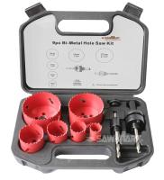 China 9pc Bi-Metal Hole Saw Assortment Set 3/4 to 2-1/2 Inch M42 Vari Tooth for Metal for sale