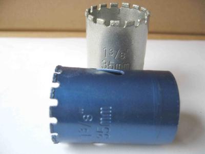 China Tungsten Carbide Gritted Hole Saw 38mm Cutting Depth for Hard Abrasive Materials for sale