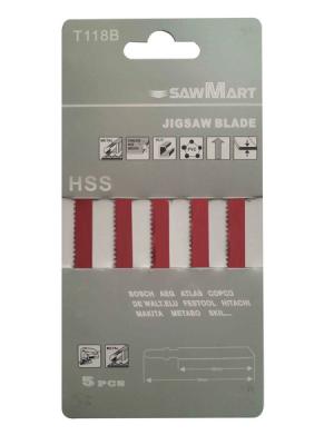 China 5PCS T118B HSS Jigsaw Blades 12TPI for Thick Metal Cutting 75mm Length for sale