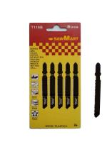 China 5PCS T119B HCS Jigsaw Blades 12TPI 75mm for Wood and Plastic Cutting for sale