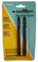 China HCS Jigsaw Blades T111C 8TPI 100mm for Fast Straight Cutting Wood Plastic 2PCS for sale