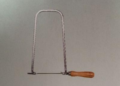 China U-Shank Scroll Saw Frame with Wooden Grip 130x300mm for Precision Cutting for sale