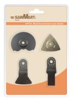 China Oscillating Tool Accessories 4 Piece Saw Blade Kit for Tile Grout Wood Metal Cutting for sale