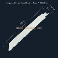China Tungsten Carbide Tipped Reciprocating Saw Blade 225mm 8 Teeth for Concrete Brick Cutting for sale