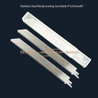 China Stainless Steel Reciprocating Saw Blade 9x25mm 8T for Wood Frozen Meat Bone Cutting for sale