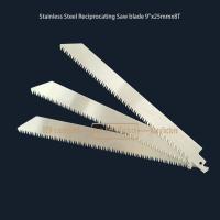 China Stainless Steel Reciprocating Saw Blade 9x25mm 8T for Wood Frozen Meat Bone Cutting for sale
