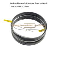 China High Carbon SK4 Bandsaw Blade for Wood Cutting 1638mm x 12.7mm 24T Black Hardened for sale