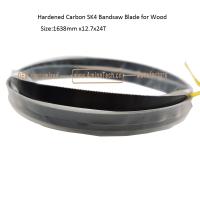 China High Carbon SK4 Bandsaw Blade for Wood Cutting 1638mm x 12.7mm 24T Black Hardened for sale