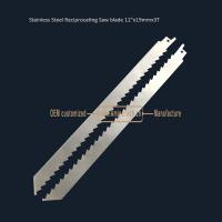 China Stainless Steel Reciprocating Saw Blade 12 Inch 19mm 3 TPI for Wood Frozen Meat Bone Cutting for sale