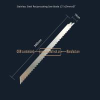 China Stainless Steel Reciprocating Saw Blade 12 Inch 19mm 3 TPI for Wood Frozen Meat Bone Cutting for sale