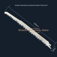 China Stainless Steel Reciprocating Saw Blade 9x19mm 5T for Wood Frozen Meat Bone Cutting for sale