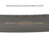 China Bimetal Portable Band Saw Blade 688mm x 12.5mm x 24T for Metal and Wood Cutting for sale