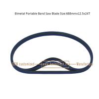 China Bimetal Portable Band Saw Blade 688mm x 12.5mm x 24T for Metal and Wood Cutting for sale